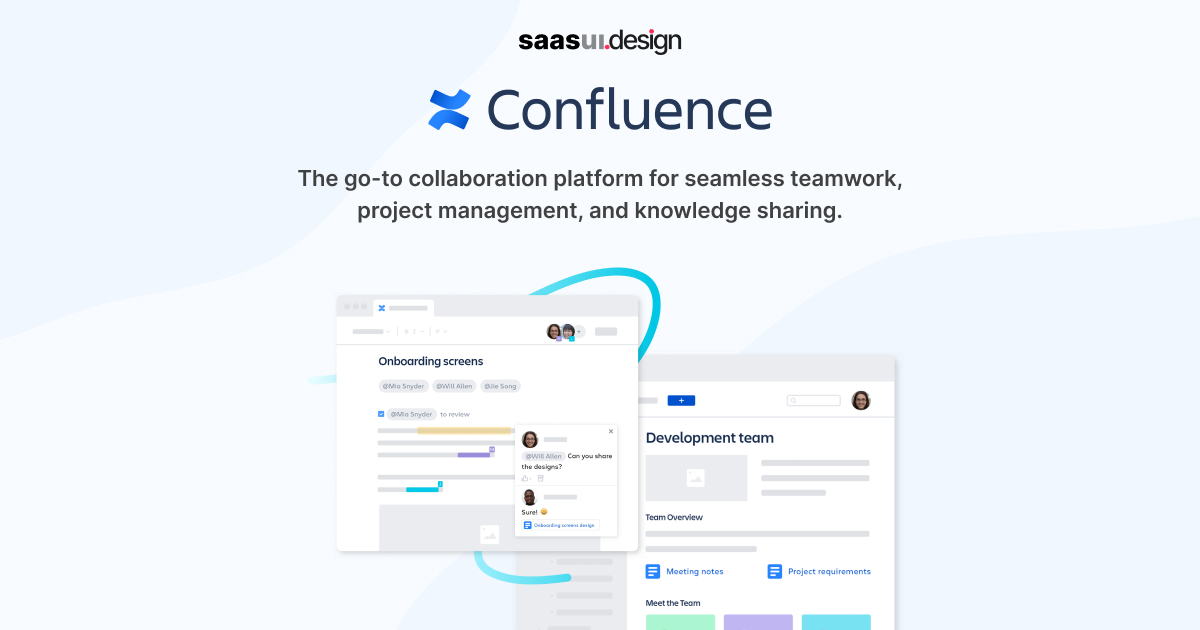 Confluence Ui Ux Design Saas Application Design Saas Ui